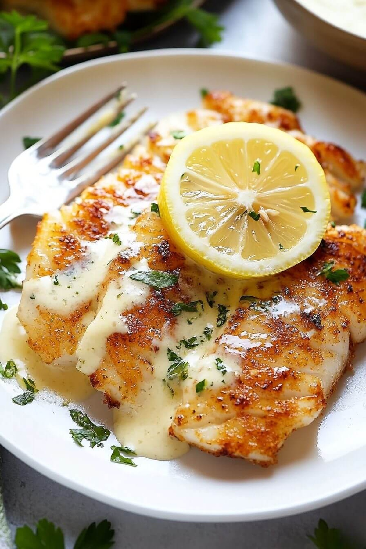 The Perfect Pan Fried Tilapia with Lemon Butter Sauce Recipe - The ...