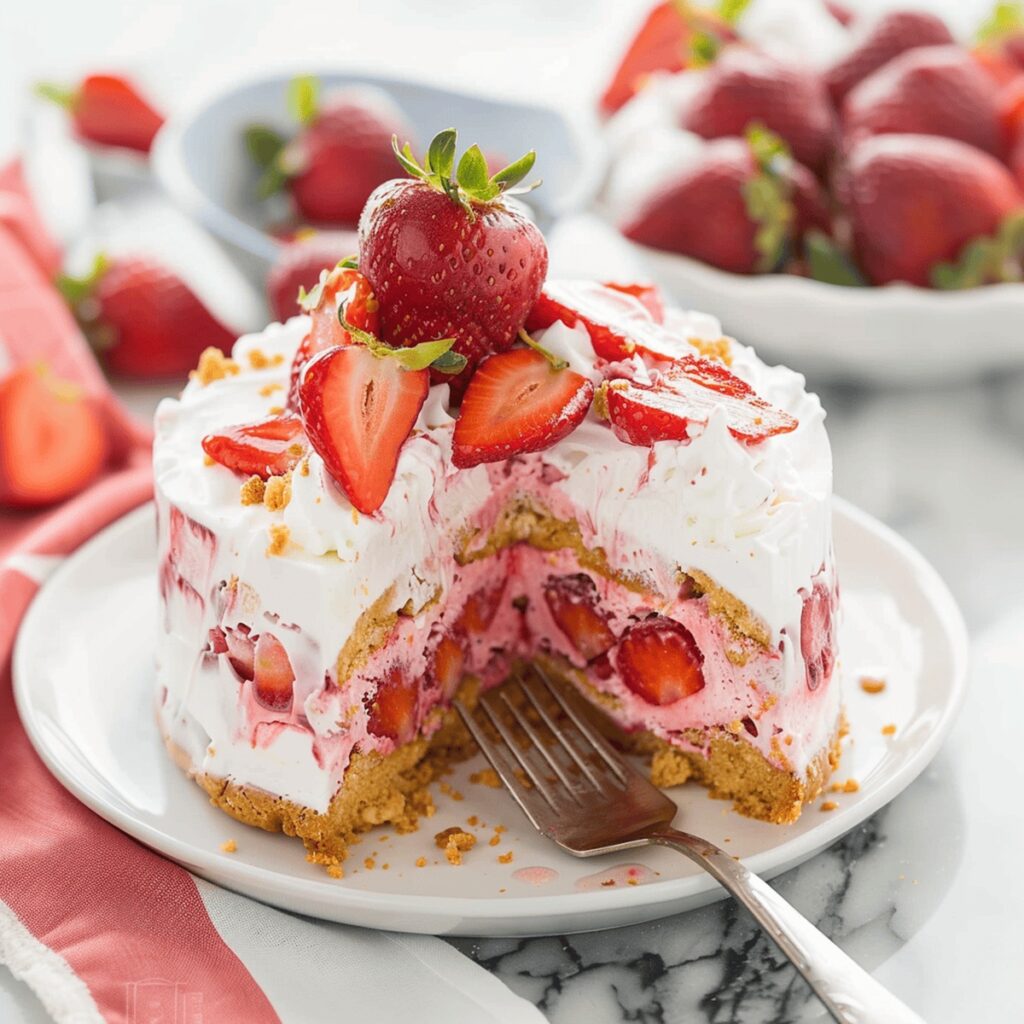 The Perfect Strawberry Shortcake Ice Cream Cake Recipe for Summer - The ...