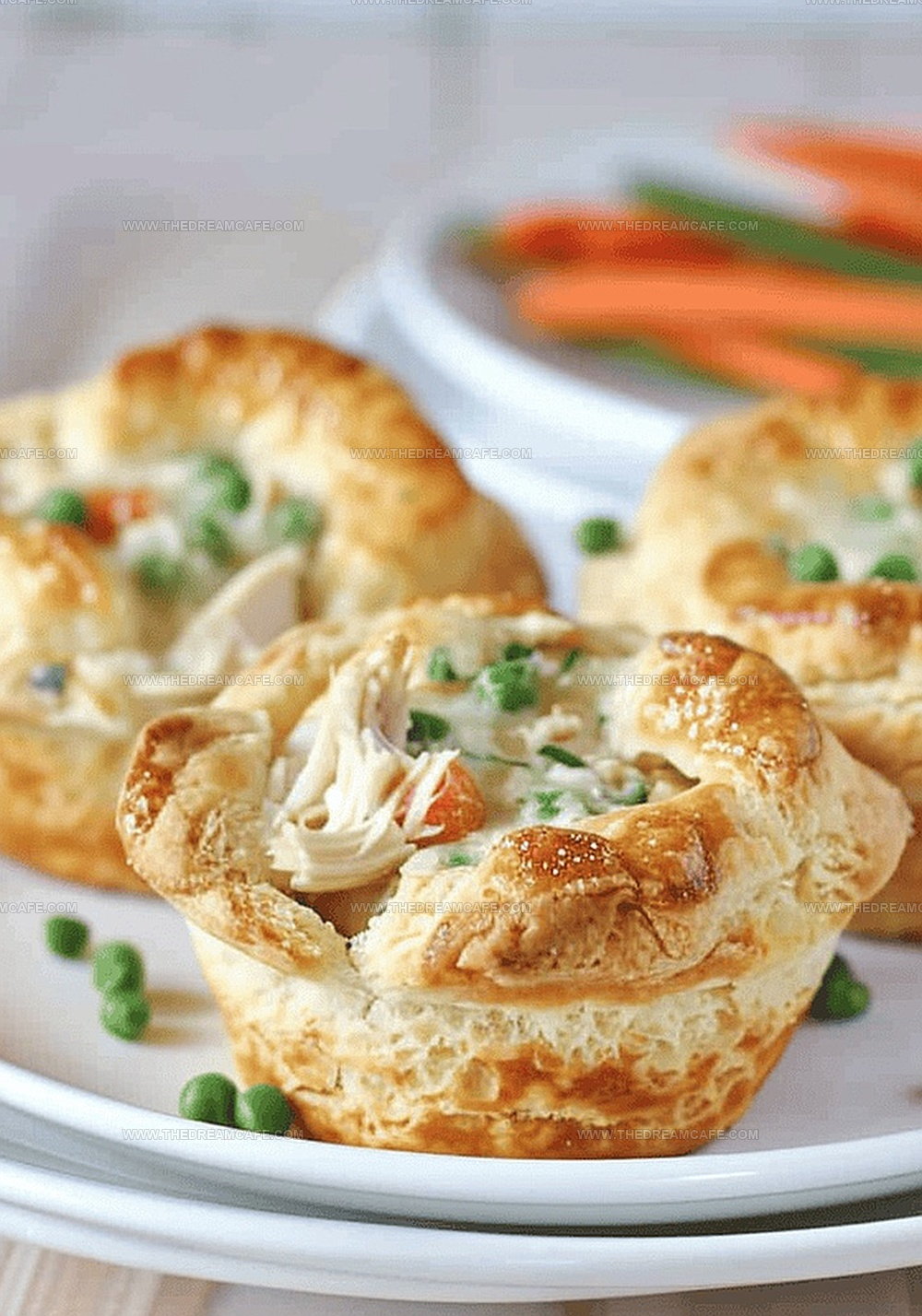 Golden Crowned Chicken Pot Pie with Grands Biscuits Recipe - The Dream Cafe